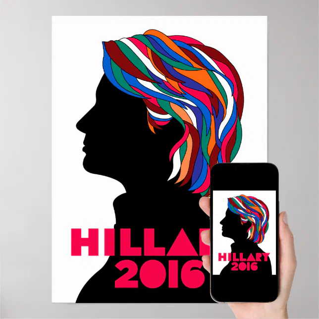 Hillary Clinton 2016 Campaign Retro Poster (Small) | Zazzle