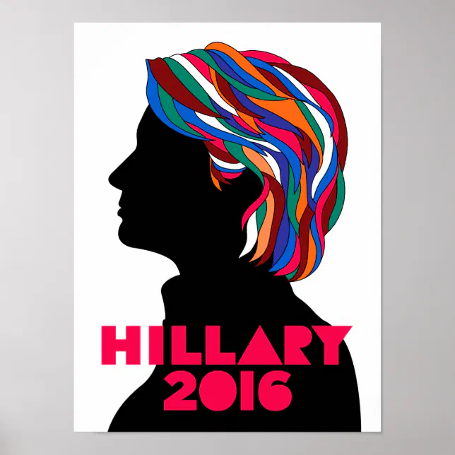 Hillary Clinton 2016 Campaign Retro Poster (Small) | Zazzle