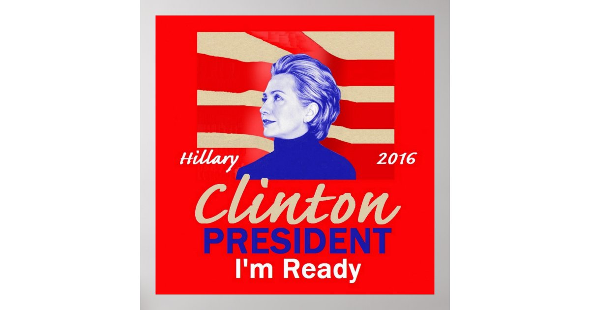 Hillary Clinton 2016 Poster | Zazzle