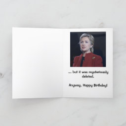 Hillary Clinton Birthday Card | Zazzle