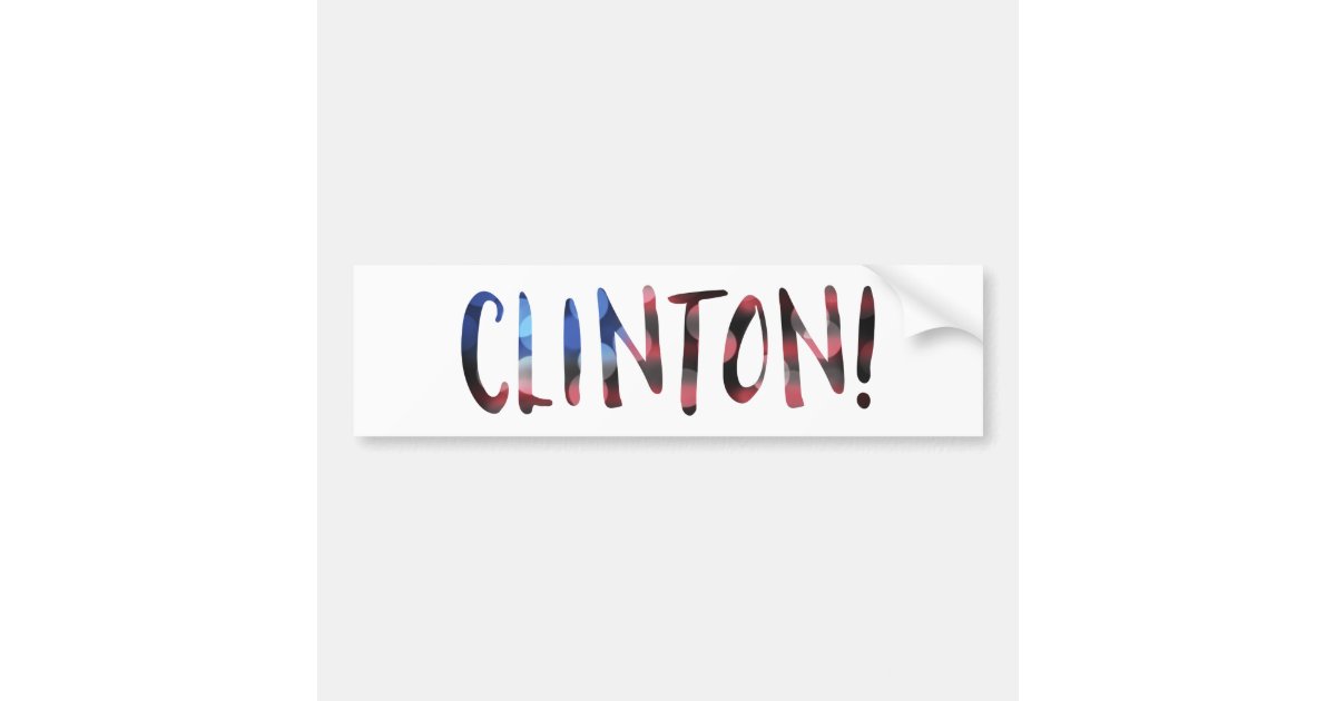 Hillary Clinton bokeh Bumper Sticker | Zazzle