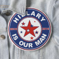 Hillary Clinton button extra large jumbo 6" inches | Zazzle