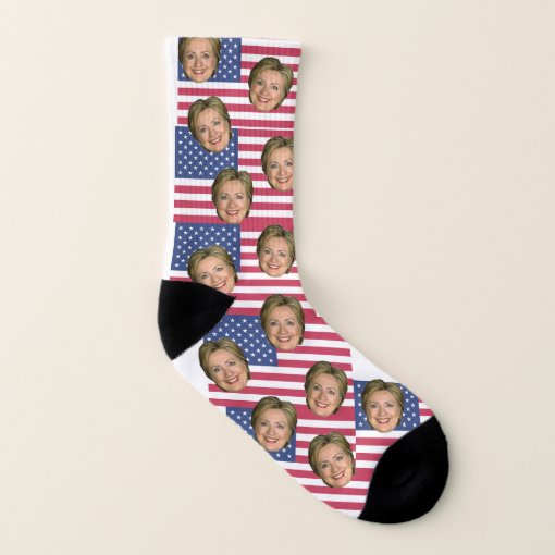 Hillary Clinton face Socks | Zazzle