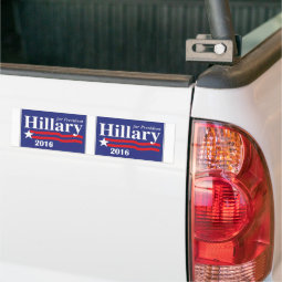 Hillary Clinton for President 2016 - 2 in 1 Bumper Sticker | Zazzle