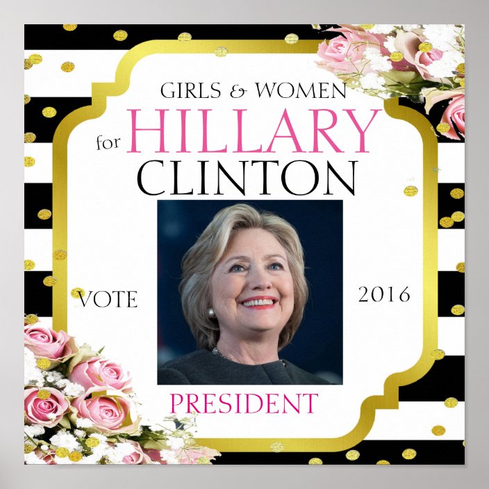 Hillary Clinton for President 2016 Poster | Zazzle.com