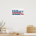 Hillary Clinton For President Poster | Zazzle