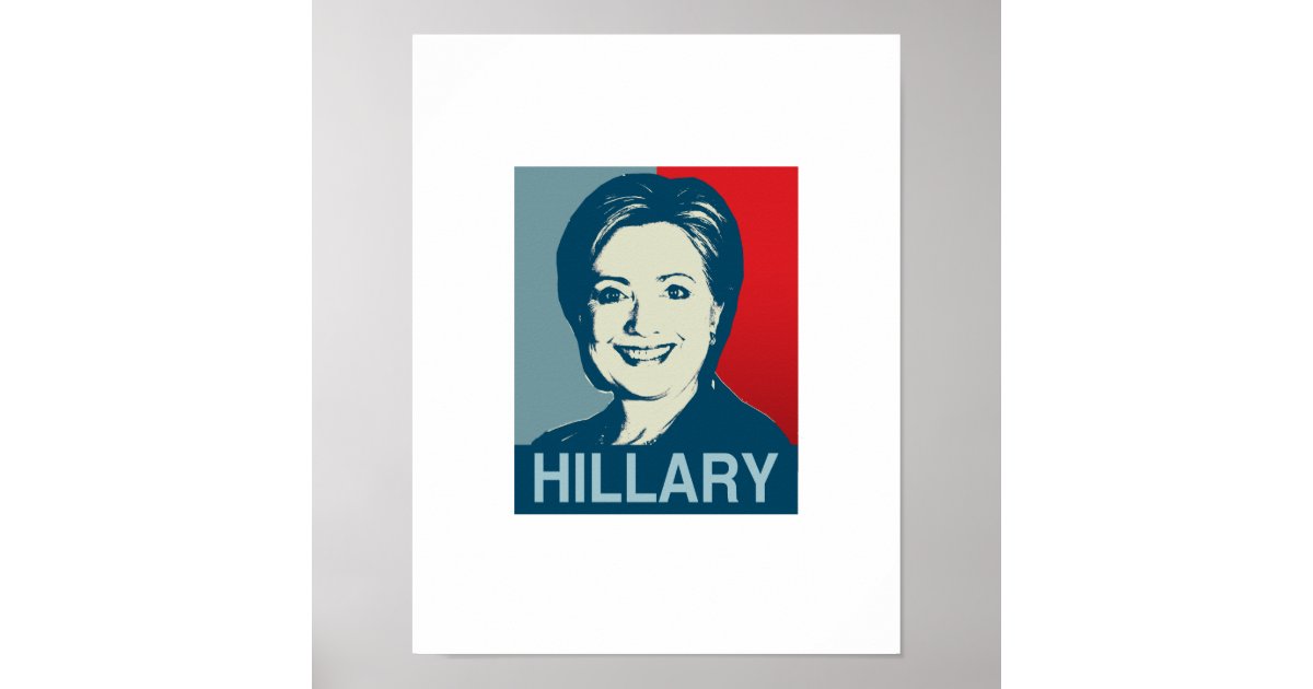 HILLARY CLINTON HOPE -.png Poster | Zazzle