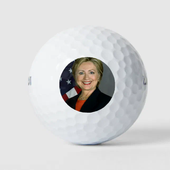 Hillary Clinton Official Portrait Golf Balls | Zazzle