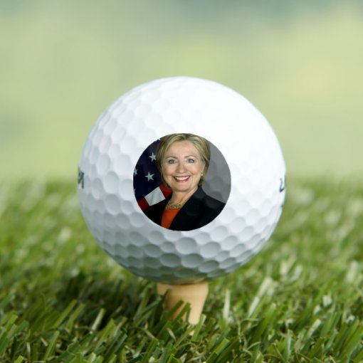 Hillary Clinton Official Portrait Golf Balls | Zazzle
