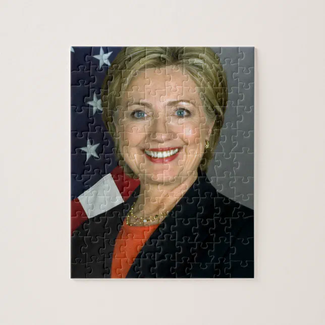 Hillary Clinton Official Portrait Jigsaw Puzzle | Zazzle