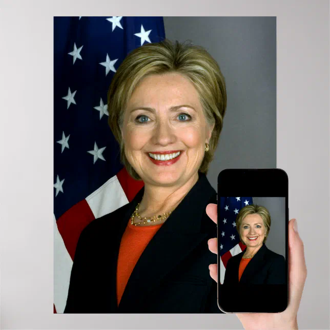 Hillary Clinton Official Portrait Poster | Zazzle