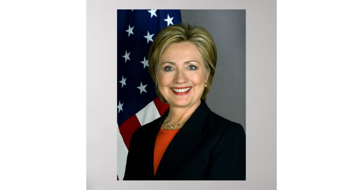 Hillary Clinton Official Portrait Poster | Zazzle