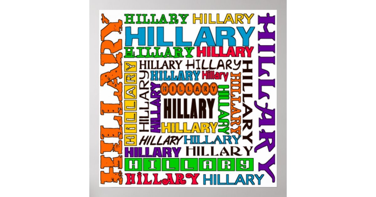 Hillary Clinton Poster | Zazzle