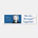Hillary Clinton Stronger Together Bumper Sticker | Zazzle