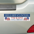Hillary Clinton Tim Kaine 2016 Patriotic Bumper Sticker | Zazzle