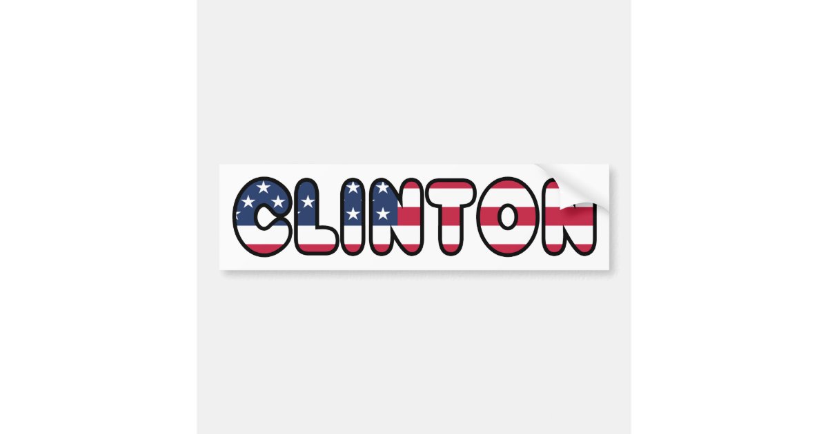 Hillary Clinton USA President Elections 2016 Bumper Sticker | Zazzle