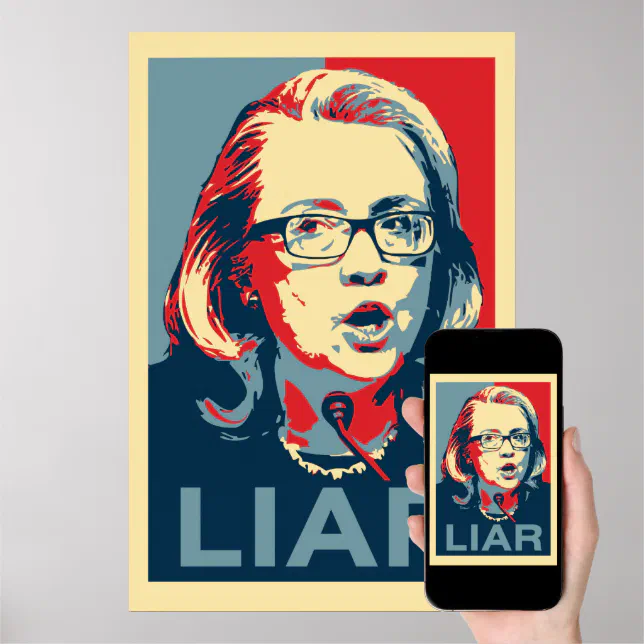 Hillary: LIAR Poster | Zazzle