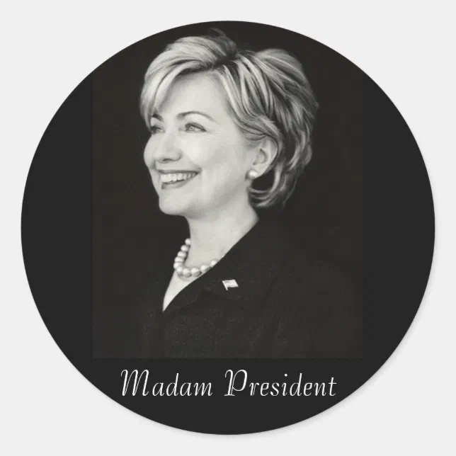 Hillary Madam President Sticker | Zazzle