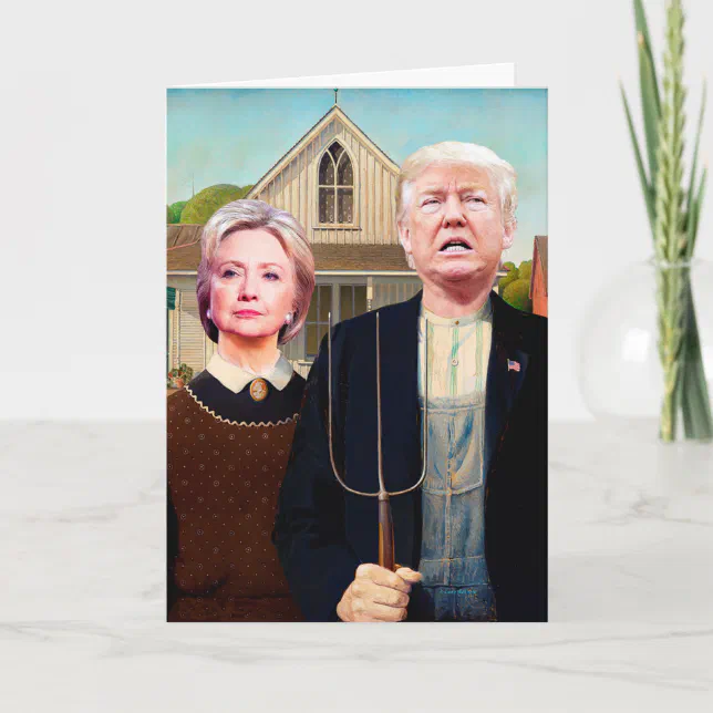 Hillary & Trump Politically Correct Birthday Card | Zazzle