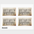 Hillbilly Proud Rectangular Sticker | Zazzle