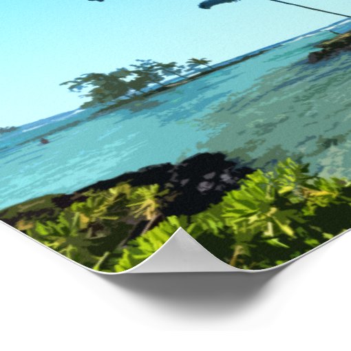 Hilo Big Island Hawaii Beach Vintage Poster | Zazzle