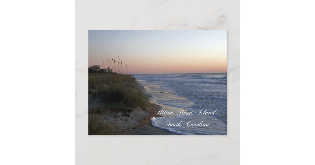 Hilton Head Island Beach Postcard | Zazzle