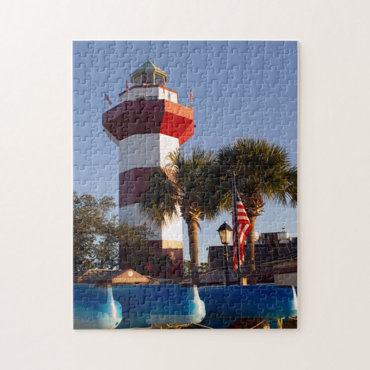 Hilton Head Island Kayaks and Lighthouse Puzzle | Zazzle