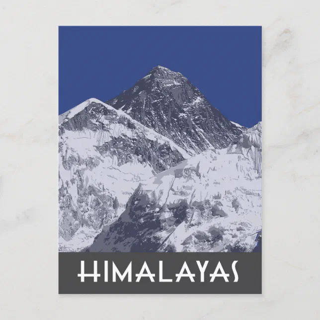 Himalayas artistic photo illustration postcard | Zazzle