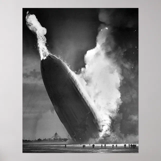 Hindenburg Disaster poster 16"x20". | Zazzle