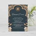 Hindi Henna Mehndi Indian Style Rehearsal Dinner Invitation | Zazzle