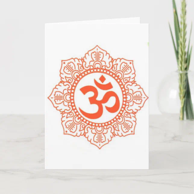 HINDU - BUDDHA SYMBOLS OM,OHM CARD | Zazzle