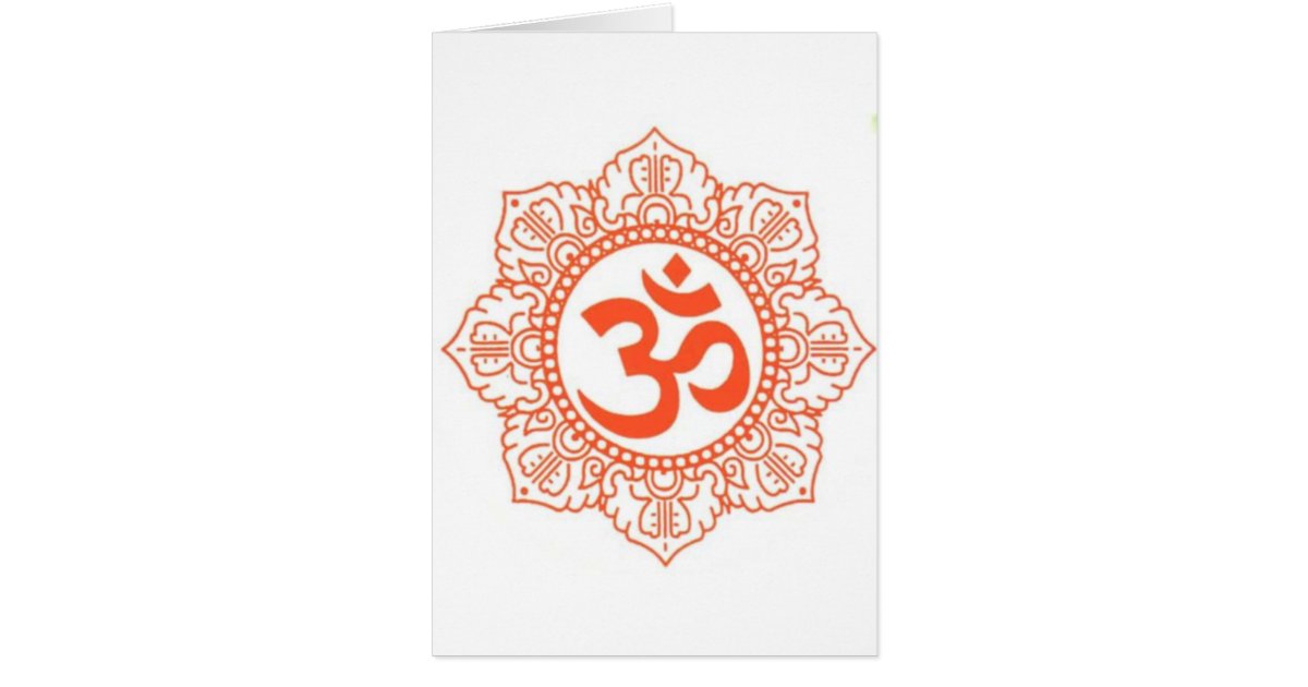 HINDU - BUDDHA SYMBOLS OM,OHM CARD | Zazzle.com