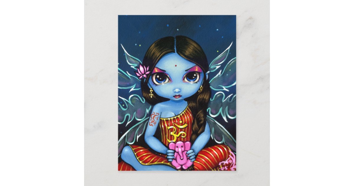 "Hindu Fairy" Postcard | Zazzle