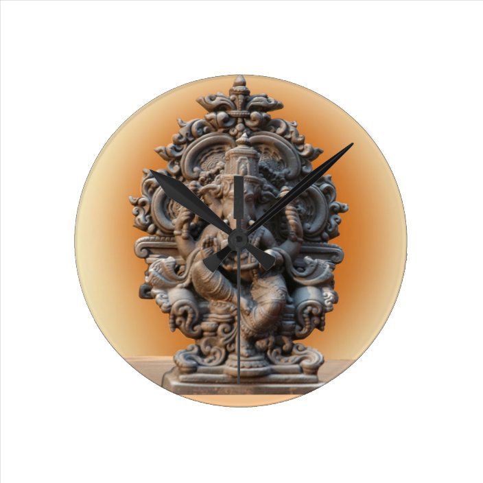 HINDU GOD GANESH WALL CLOCK | Zazzle.com