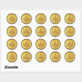 HINDU GODDESS LAKSHMI CLASSIC ROUND STICKER | Zazzle