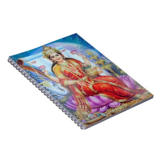 Hindu Goddess Lakshmi Devi Notebook | Zazzle