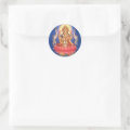 Hindu Goddess Laxmi Devi Mata Classic Round Sticker | Zazzle