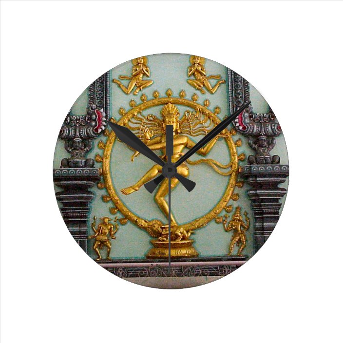 Hindu gods, Shiva Round Clock | Zazzle.com