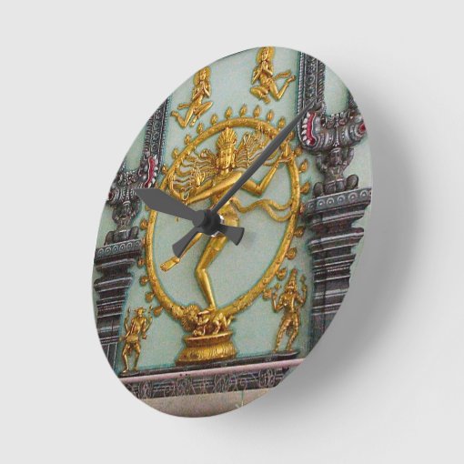 Hindu gods, Shiva Round Clock | Zazzle