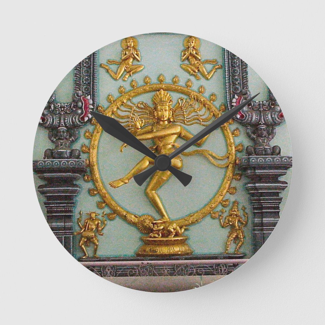 Hindu gods, Shiva Round Clock | Zazzle