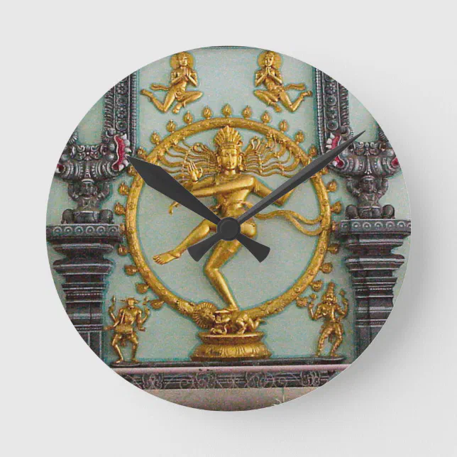 Hindu gods, Shiva Round Clock | Zazzle