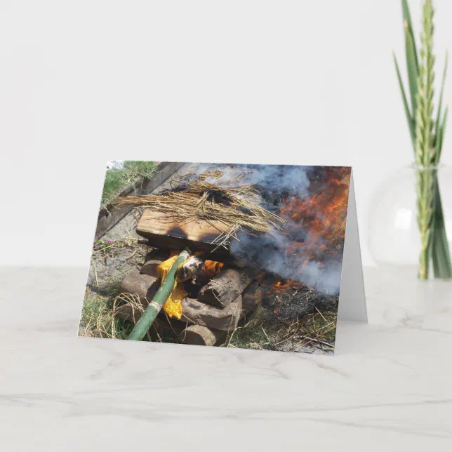 HINDU PUBLIC CREMATION CEREMONY CARD | Zazzle