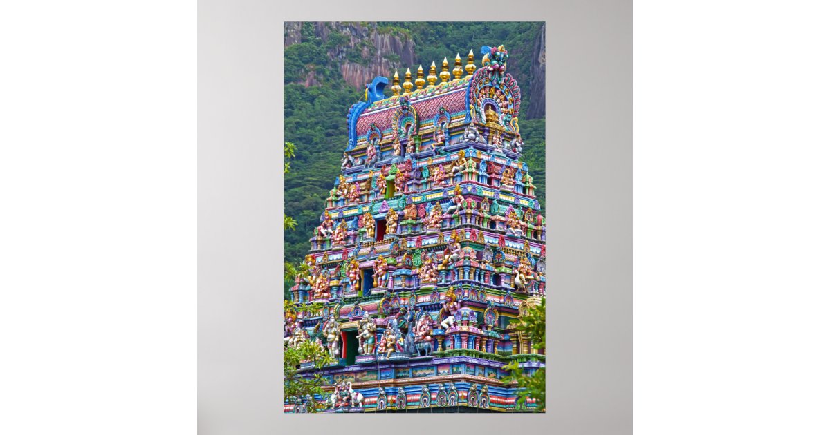 hindu temple poster | Zazzle