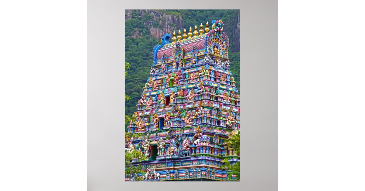 hindu temple poster | Zazzle