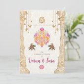 Hindu wedding invitation & Indian invitations | Zazzle