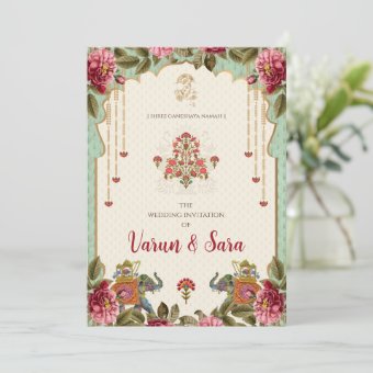 Hindu wedding invitation & Indian invitations | Zazzle