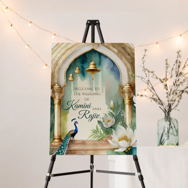 Hindu wedding sign & Indian Wedding decor signs | Zazzle