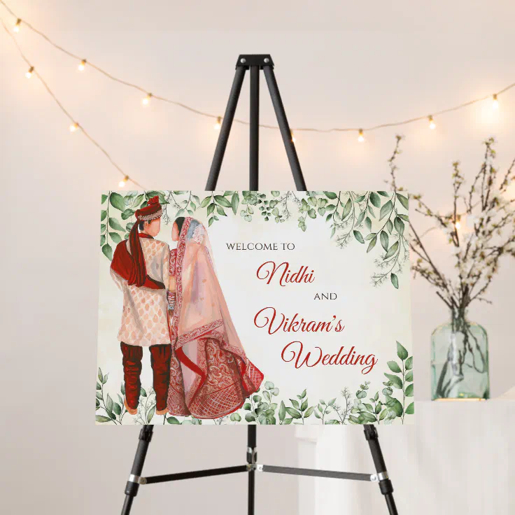 Hindu wedding signs & Indian wedding signs | Zazzle
