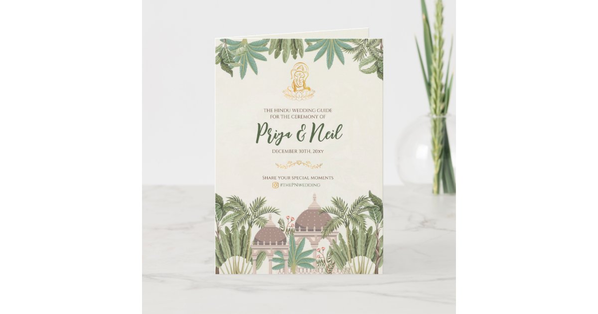 Hindu Wedding timeline & Gujarati Wedding program | Zazzle