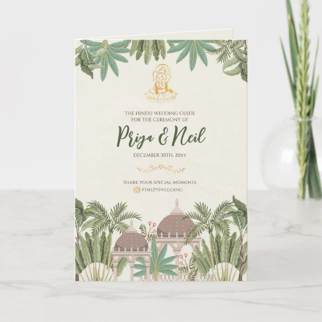 Hindu Wedding timeline & Gujarati Wedding program | Zazzle